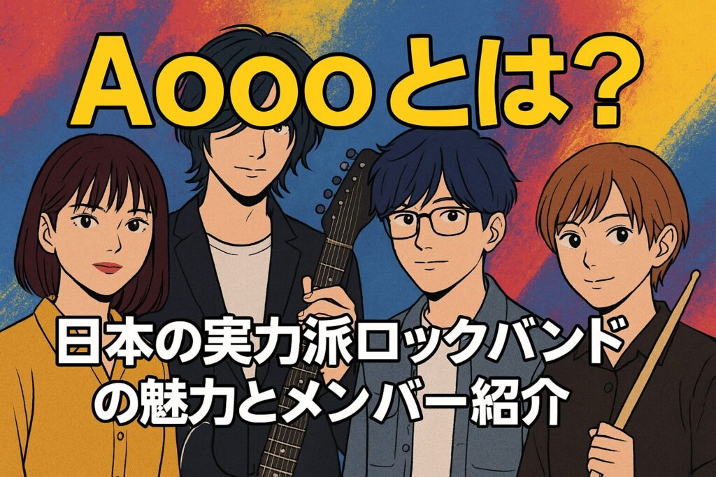 Aoooとは？日本の実力派ロックバンドの魅力とメンバーを徹底解説